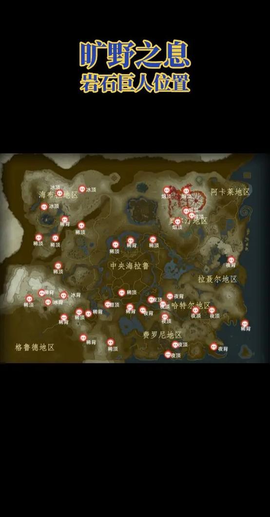 塞尔达传说岩石巨人的位置图标