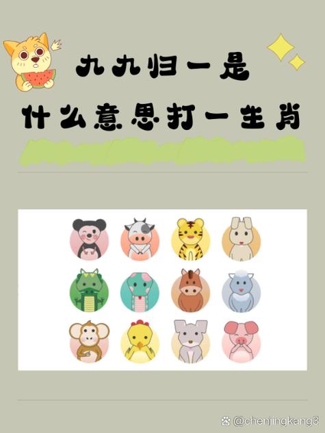 九九归一谜底动物图标