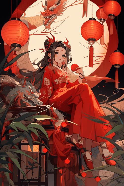 春节二次元动漫人物截图