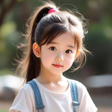 小女孩丸子头像图标