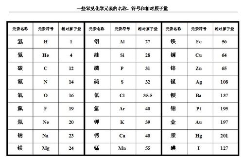 初三化学必背48个元素图标