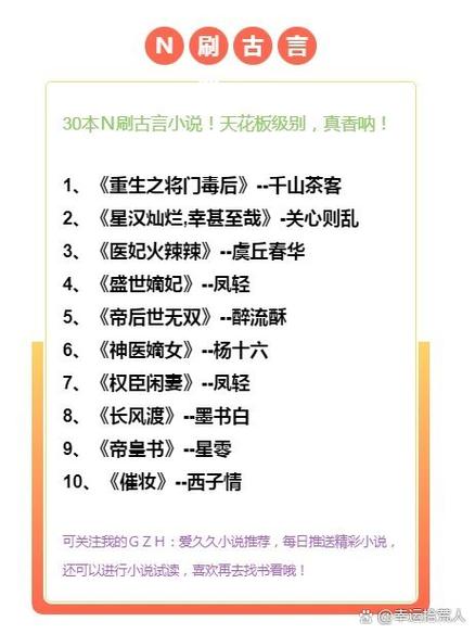 能看10遍不厌的古言小说图标
