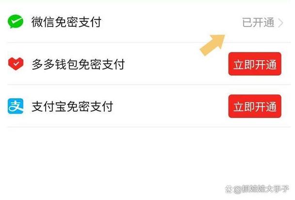 如果取消拼多多免密支付图标