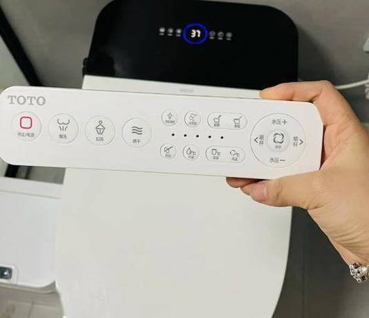 自动马桶怎么冲洗臀部调节热水图标
