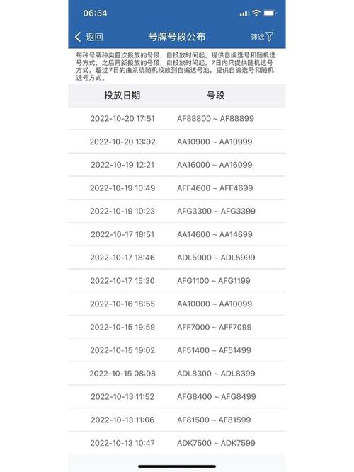 号码段查询截图