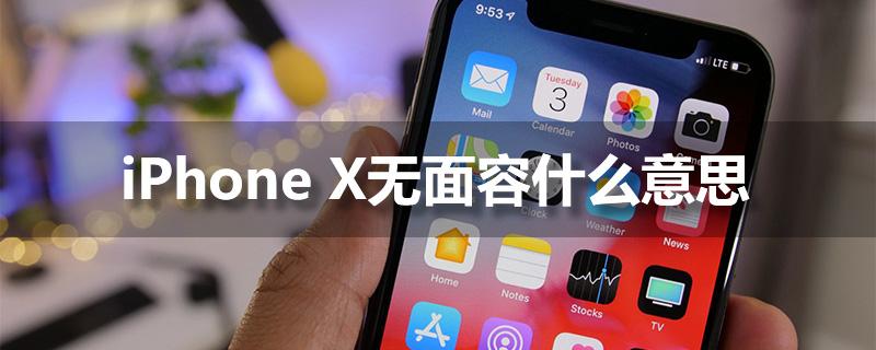 iphonex无锁无面容什么意思截图
