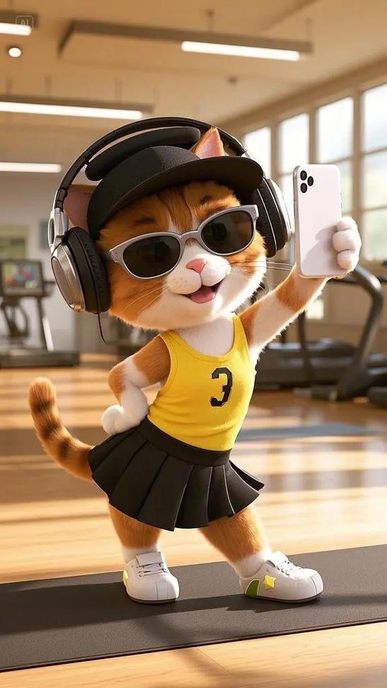 抖音上很火的猫咪跳舞图标