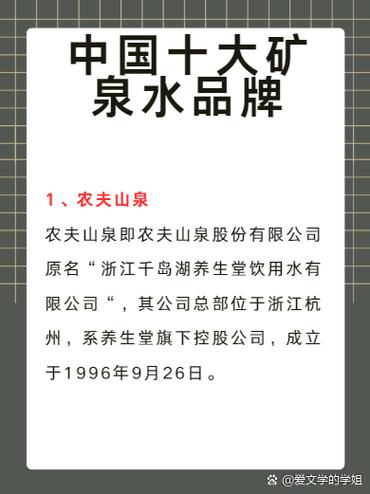 浙江矿泉水品牌大全图标