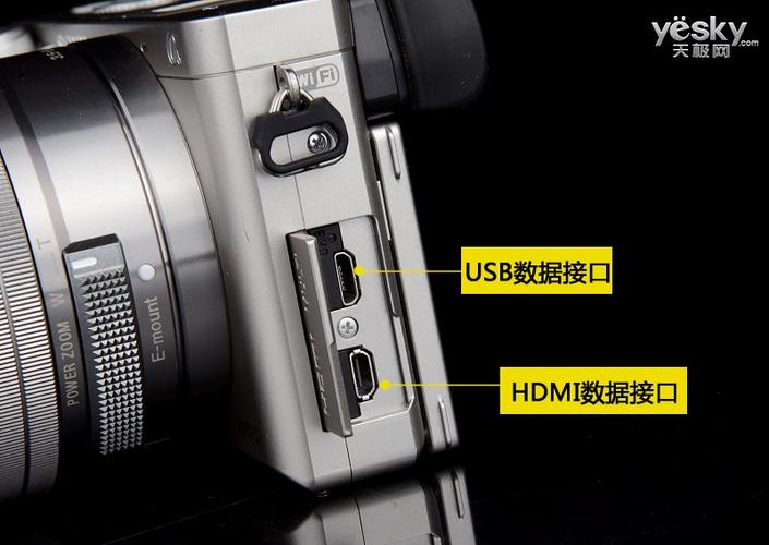 索尼微单充电口在哪里图标