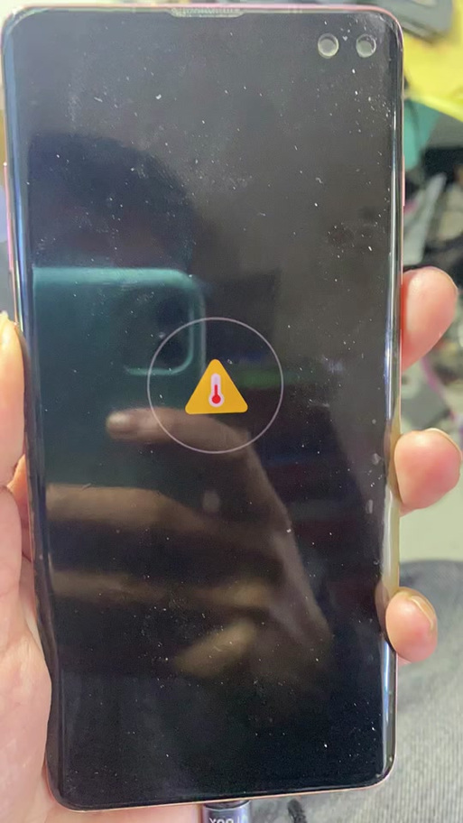 三星充电的时候出现一个感叹号截图