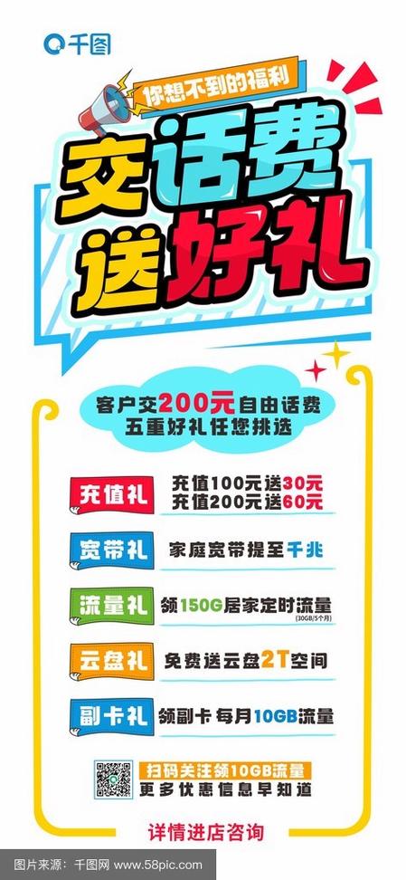 话费优惠券领取图标
