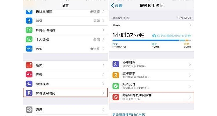 屏幕使用时间密码输错6次无法输入图标