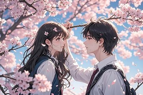 动漫樱花校园约会图标