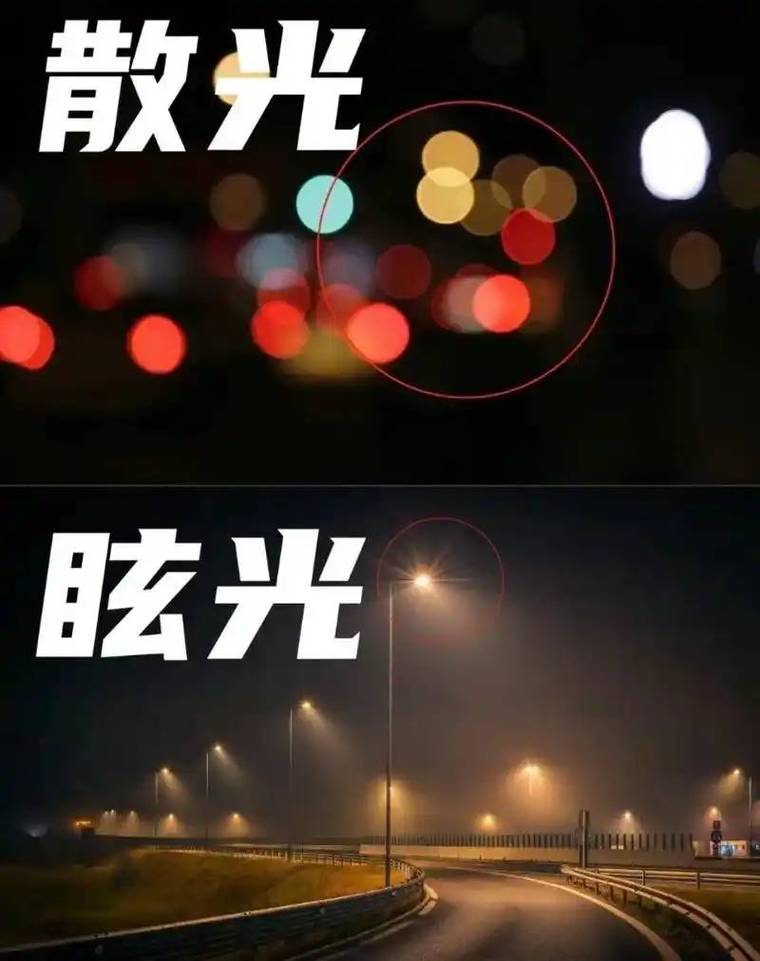 散光眼中的灯光图标