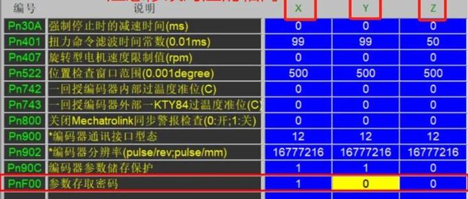 三菱驱动器刚性设置图标