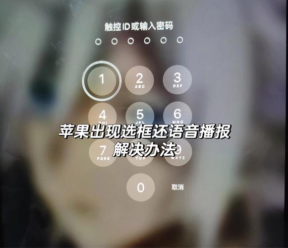 苹果有框框还有语音怎么去掉图标