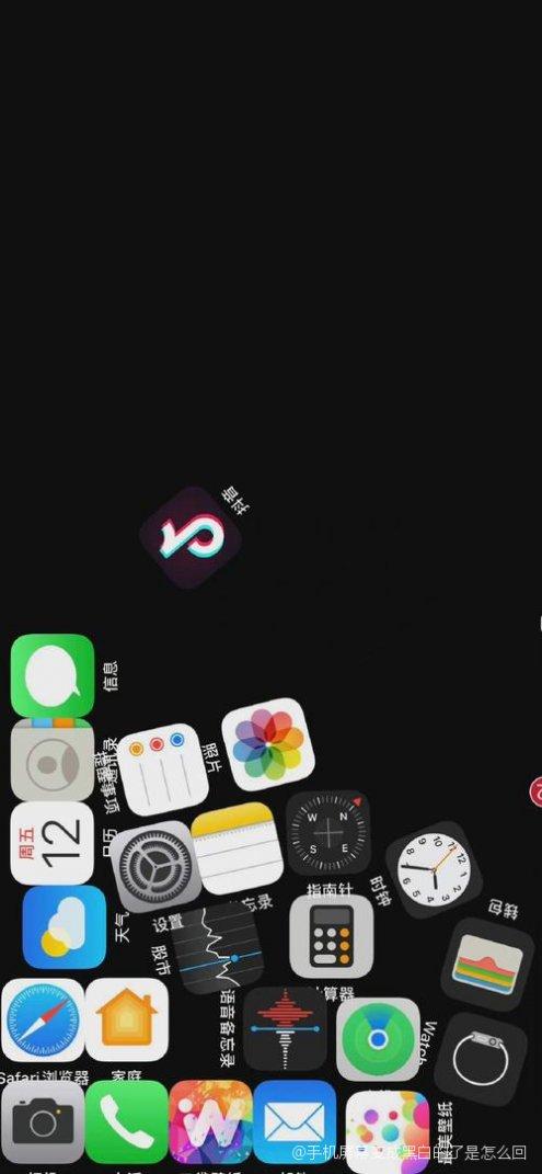 为什么屏幕是黑白的图标