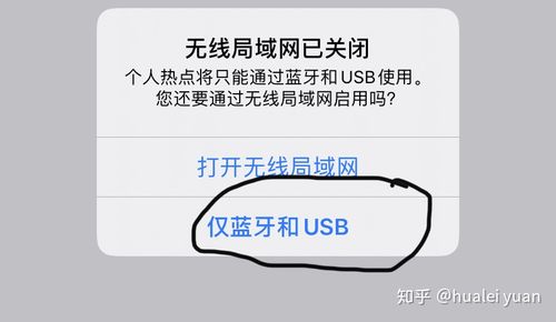 iphone给电脑开热点 usb截图