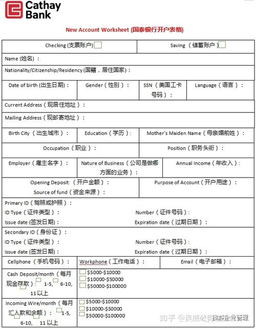 个人怎么开境外银行账户截图