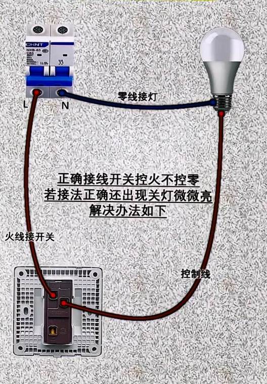 卧室灯开关关了灯微亮怎么办图标