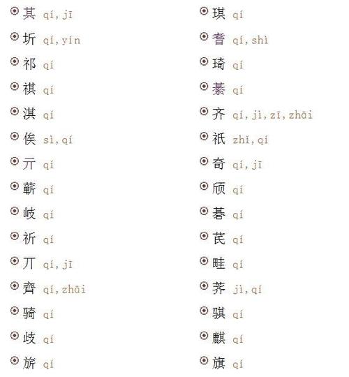 qi字开头