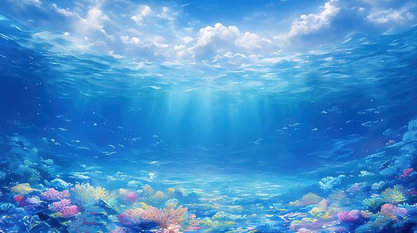 梦幻海洋背景图标