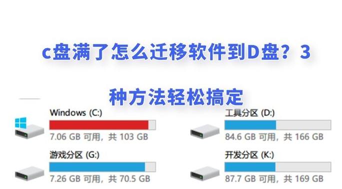 怎样把c盘的软件转移到d盘截图