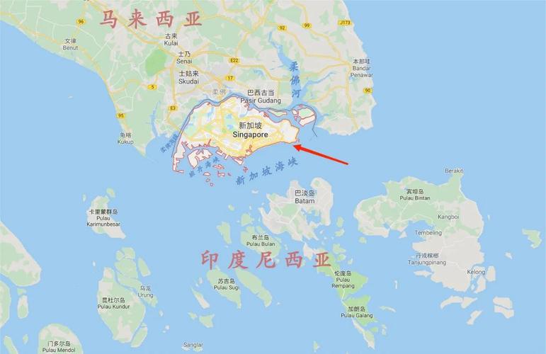 新加坡在哪个国家附近图标