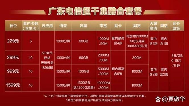 电信100m宽带资费