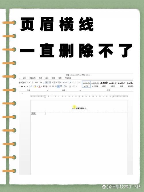 word页眉横线删不掉图标