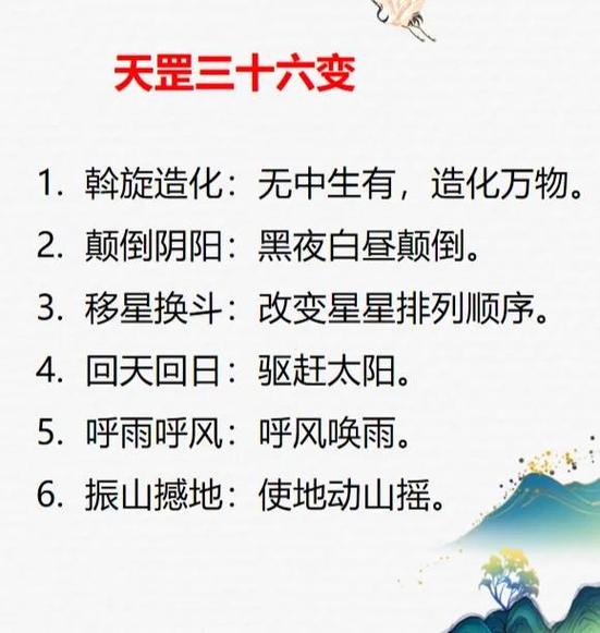 天罡三十六术详解截图
