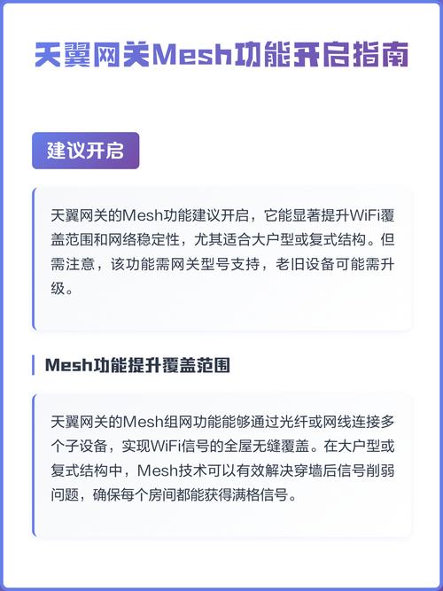 天翼网关mesh要开启吗?图标