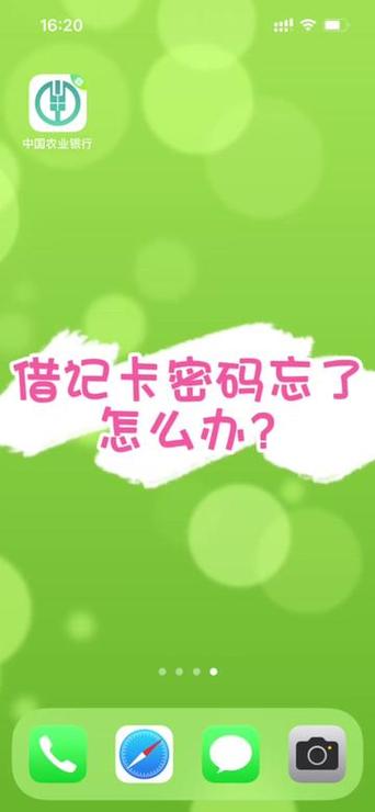 农业银行卡密码忘了怎样找回密码图标