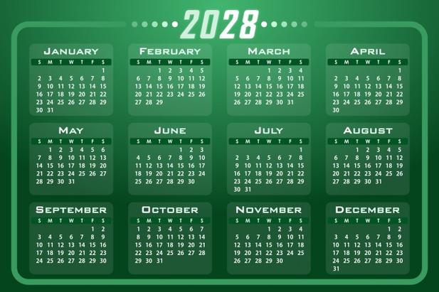 2028年曰历表