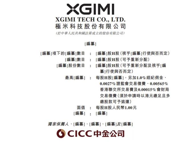 极米科技原始股东名单截图