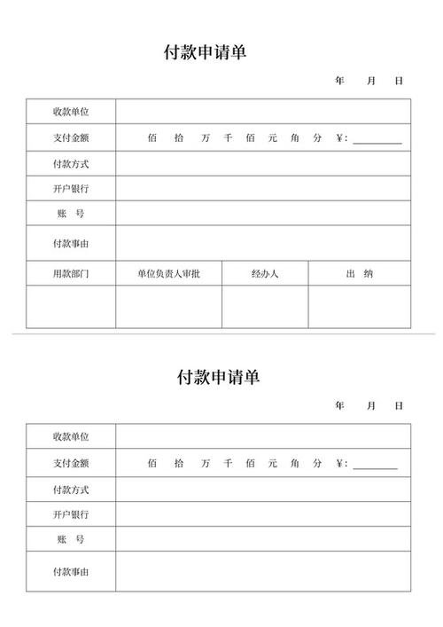 付款单图片截图