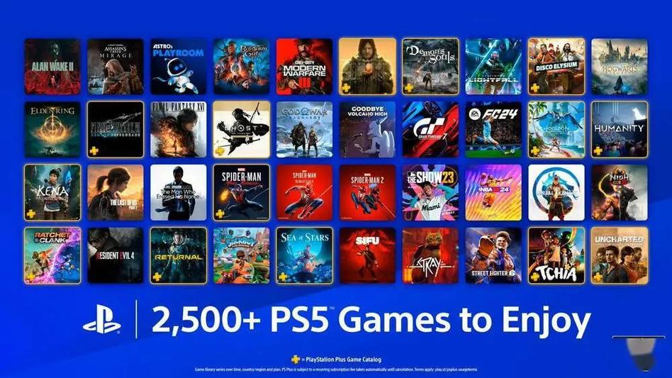 ps5会员送20个游戏有哪些图标