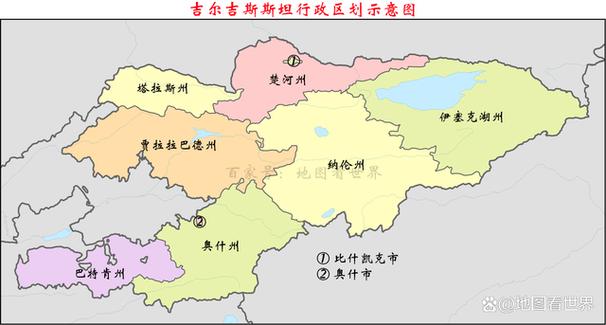 吉尔吉斯斯坦地图图标