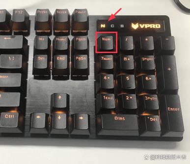 键盘右边数字键盘打不出数字图标