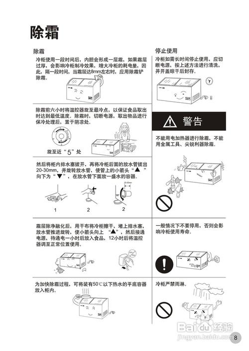 海尔冰柜使用说明书图解图标