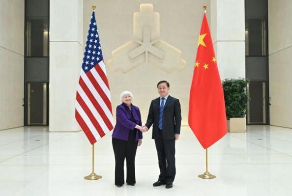 美国财长访问中国截图