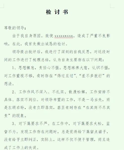 工作失误反思报告范文图标