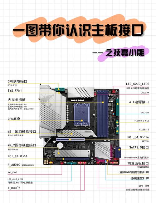 技嘉b760md2h接口图解图标