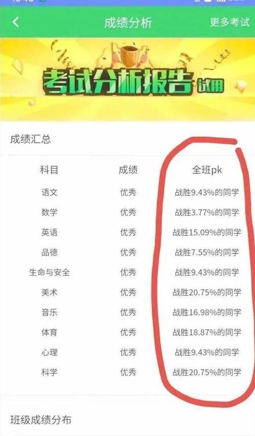 某某A班成绩单图标