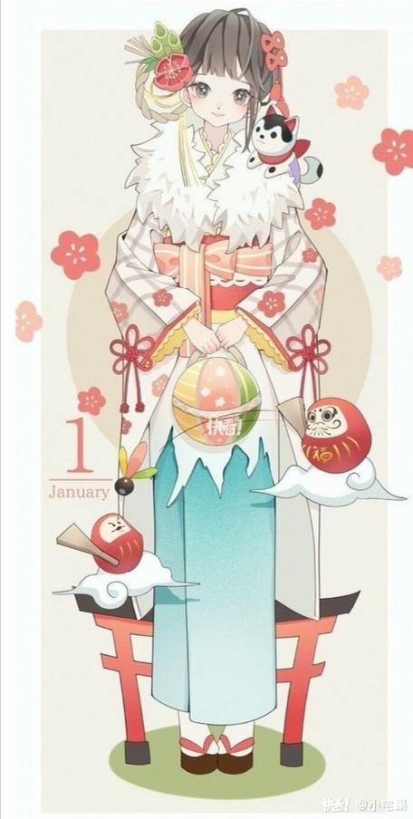 十二月份拟人娘化图标