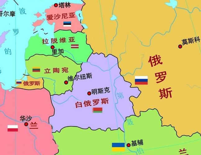 最新世界地图白俄罗斯