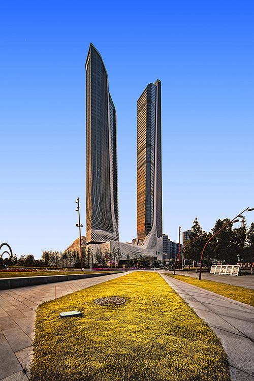 双子塔楼图标