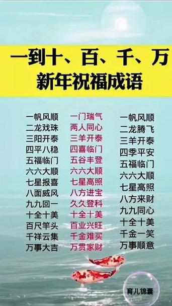 一到十的祝福语截图