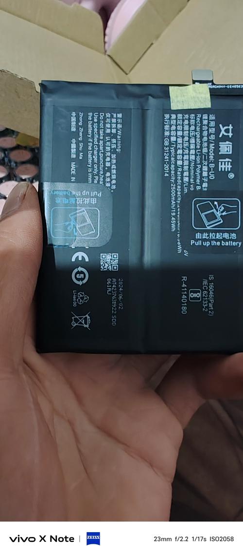vivo叉二十的电池容量截图