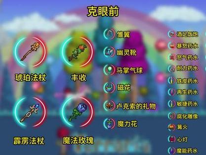 泰拉瑞亚灾厄召唤师装备顺序图标